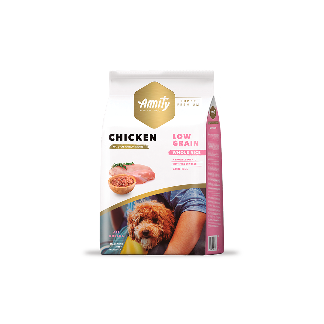 Amity Chicken Adult alimento para perro - Huellas del Valle