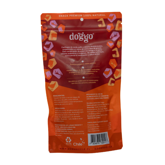 Doggo Mix snacks natural para perros - Huellas del Valle
