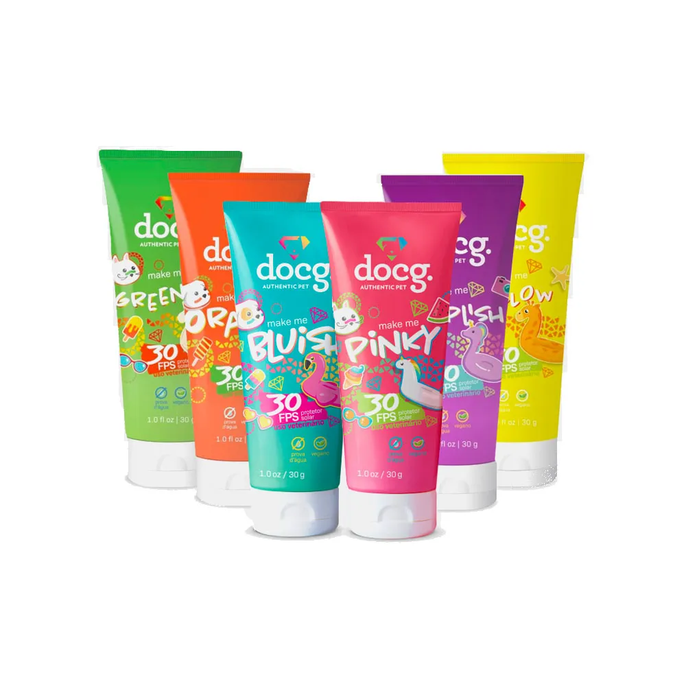 Bloqueador solar para perros y gatos con color - Huellas del Valle